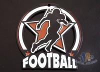China Custom Glow in the Dark Football Medals Zinc Alloy Matt Black Plating OEM for sale
