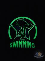 China Custom Soft Enamel Zinc Alloy Swimming Glow in the Dark Medals 63.5mm for Races for sale
