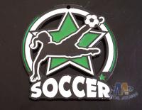China Custom Die Cast Zinc Alloy Soft Enamel Soccer Medals Glow in Dark 50mm for sale