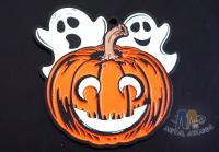 China Custom Glow in the Dark Medals 63.5mm Zinc Alloy Halloween Design for Events for sale