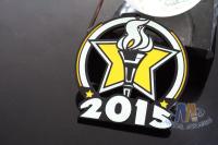 China Custom Cut Out Sports Running Medal Glow in the Dark 76.2mm Zinc Alloy Soft Enamel for sale