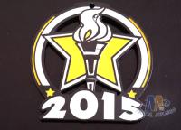 China Custom Cut Out Sports Running Medal Glow in the Dark 76.2mm Zinc Alloy Soft Enamel for sale