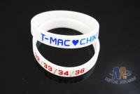China Custom Silicone Wristbands 202x12x2mm Embossed Multi Colored Plastic Bracelets for Events for sale