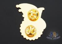 China Custom Enamel Metal Lapel Pin Badges Imitation Gold Plating 2D 3D Design OEM for sale