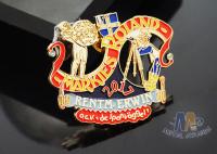 China Custom Soft Enamel Zinc Alloy Lapel Pin Badge 25mm for School Sports Events for sale