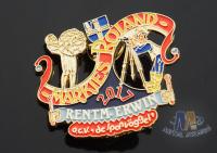 China Custom Soft Enamel Zinc Alloy Lapel Pin Badge 25mm for School Sports Events for sale