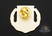 China Custom Metal Hard Enamel Lapel Pin Badge 2 Color Shiny Gold Plating Zinc Alloy for sale