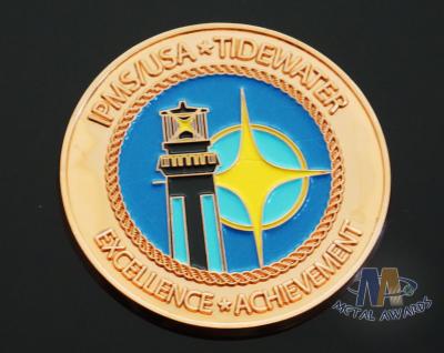 China Custom Die Struck Challenge Coins Iron Brass Zinc Alloy 20-120mm 3D Mold Antique Gold Plating for sale