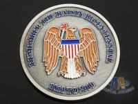 China Custom Taekwondo Challenge Coins Soft Enamel Both Side Design 38.1mm Zinc Alloy for sale