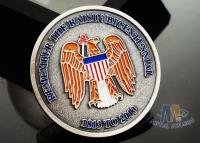 China Custom Taekwondo Challenge Coins Soft Enamel Both Side Design 38.1mm Zinc Alloy for sale