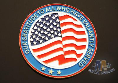 China Custom Zinc Alloy Challenge Coins Synthetic Enamel Collectible Metal Coins 3-6mm Thickness for sale