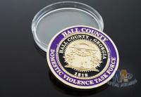 China Custom Commemorative Challenge Coins Zinc Alloy 38mm Soft Enamel Antique Silver Plating for sale