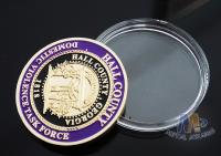 China Custom Commemorative Challenge Coins Zinc Alloy 38mm Soft Enamel Antique Silver Plating for sale