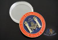 China Custom Military Challenge Coins Zinc Alloy 2D 3D Design Soft Enamel with Box for sale