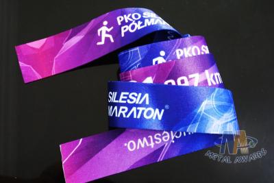 China Custom Color Medal Ribbons with J-Hook 100 Pieces Eco-Friendly Polyester for sale