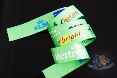 China Customizable Sports Medal Ribbons 2.5x93cm Polyester Neck Ribbons for Medallions for sale