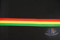 China Custom Polyester Medal Ribbons 100pcs Red Yellow Green with Logo Printable for sale