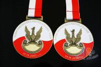 China Custom Zinc Alloy Sports Marathon Medal 70mm Soft Enamel Die Casting Medallion for sale
