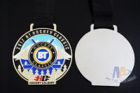 China Custom Soft Enamel Sports Medals 60mm Die Cast Zinc Alloy with Ribbon for Hockey Baseball Events for sale
