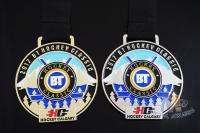 China Custom Soft Enamel Sports Medals 60mm Die Cast Zinc Alloy with Ribbon for Hockey Baseball Events for sale