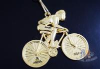 China Custom Zinc Alloy Rider Sports Medals 60mm Antique Gold Plating OEM for sale
