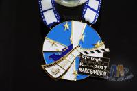 China Custom Zinc Alloy Die Cast Sports Medals Marathon Half 10k 5k Medallion 80mm for sale