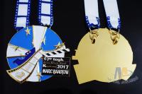 China Custom Zinc Alloy Die Cast Sports Medals Marathon Half 10k 5k Medallion 80mm for sale