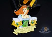 China Custom Zinc Alloy Die Cast Soft Enamel Medal 75mm with Ribbon for Kids for sale