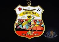 China Custom Die Cast Soft Enamel Medal 80mm 12 Colors Gold Plating Zinc Alloy for sale
