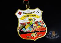 China Custom Die Cast Soft Enamel Medal 80mm 12 Colors Gold Plating Zinc Alloy for sale