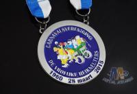 China Custom Die Cast Soft Enamel Medals 70mm Zinc Alloy with Antique Silver Plating for sale