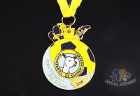China Custom Die Cast Soft Enamel Medals 50mm Personalized Giraffe Shaped Gold Plating Medallions for sale