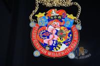 China Custom Non Toxic Zinc Alloy Medals Gold Silver Bronze 50mm Diameter with Chain for Bulk Buy for sale