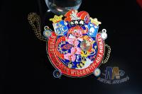 China Custom Non Toxic Zinc Alloy Medals Gold Silver Bronze 50mm Diameter with Chain for Bulk Buy for sale
