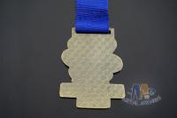 China Custom Zinc Alloy Marathon Medals 50x30mm Antique Silver Die Cast Sports Award for sale