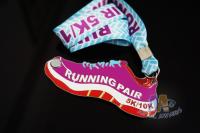 China Custom Shoe Shape 5K Medals Antique Color Plating Zinc Alloy Sports Awards for sale