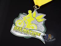 China Custom Cycling Medals Zinc Alloy 50mm Bespoke Event Medals with Enamel for sale