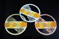 China Custom Enamel Cut Out Logo Award Medals for Runners Gold Silver Copper Plating 50mm for sale