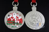 China Custom Christmas Fiesta Medals Both Side Design with 800x10mm Lanyard Zinc Alloy for sale