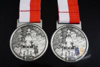 China Custom 3D Effect Award Medals 50mm Zinc Alloy Die Casting Silver Plating for sale