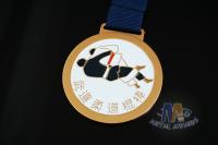 China Custom Round Metal Soft Enamel Sports Medals 50mm for Swimming Taekwondo Marathon Events for sale