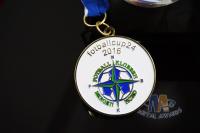 China Custom Soft Enamel Football Award Medals 45mm Zinc Alloy Die Cast Soccer Medals for Kids Anti Corrosion for sale
