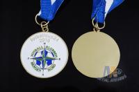 China Custom Soft Enamel Football Award Medals 45mm Zinc Alloy Die Cast Soccer Medals for Kids Anti Corrosion for sale