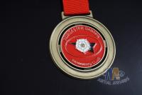 China Custom Award Medals 50mm Zinc Alloy Medallions with Lanyard Gold Silver Bronze Plating for sale