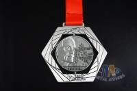 China Custom Spinning Sports Medals 50mm Zinc Alloy Die Cast Soft Enamel with Antique Gold Plating for sale