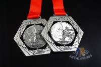 China Custom Spinning Sports Medals 50mm Zinc Alloy Die Cast Soft Enamel with Antique Gold Plating for sale