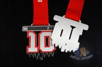 China Custom Marathon 10k 5k Sports Event Medals Antique Silver 50mm Zinc Alloy Die Cast for sale