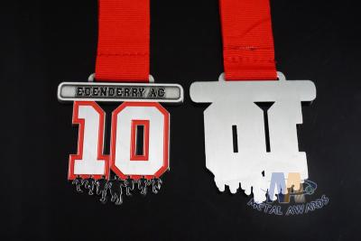 China Custom Marathon 10k 5k Sports Event Medals Antique Silver 50mm Zinc Alloy Die Cast for sale