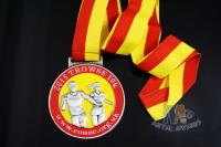 China Custom 3D Running Sports Medal 50mm Zinc Alloy Die Cast for School Color Run Events for sale
