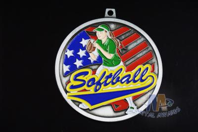 China Custom Antique Silver Plating Sports Medals 55mm Zinc Alloy Die Cast Athletics Medals for sale
